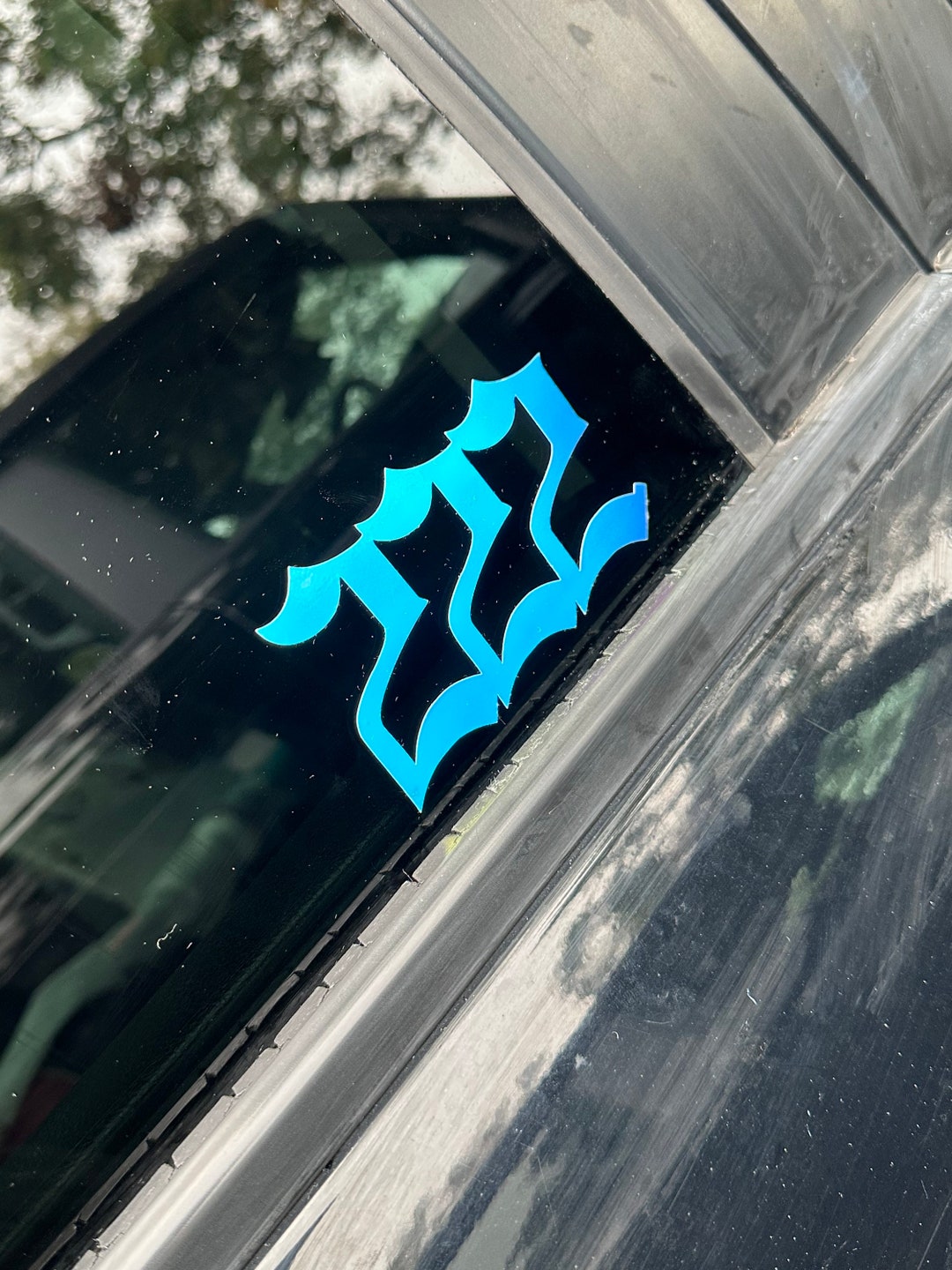 Angel Number Vinyl Car Decal Old English 4 Inch Angel Number Sticker ...