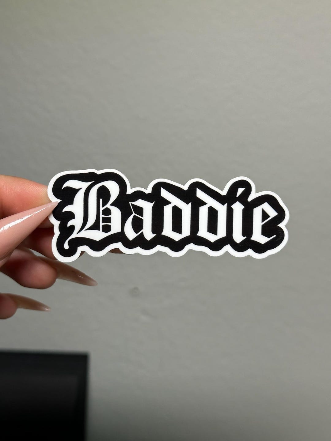 BADDIE Gothic Sticker | Trad Tattoo Sticker | Girly Sticker | Funny ...