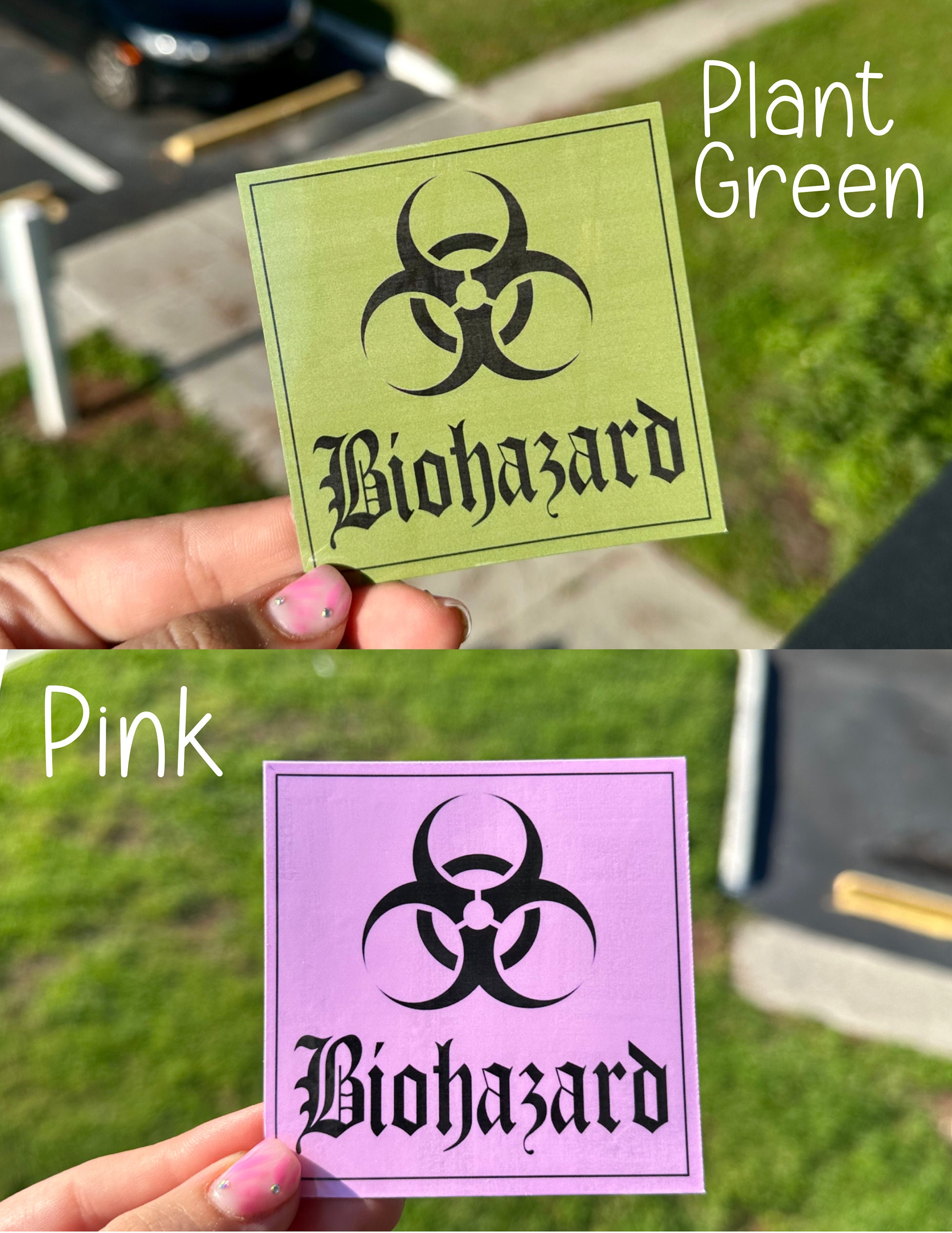 Biohazard Sticker/label Gothic Biowaste Label Tattoo - Etsy