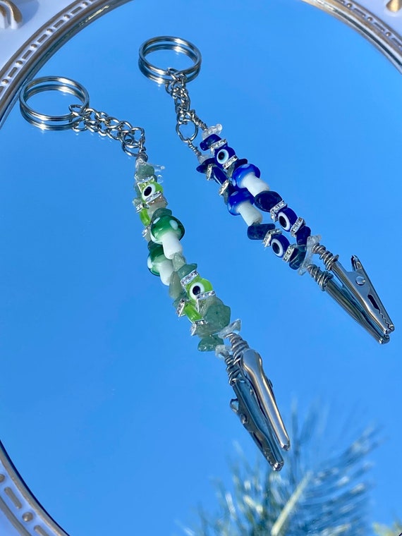 Crystal Card Clip Mushroom and Eye Keychain ATM Card Grabber - Etsy