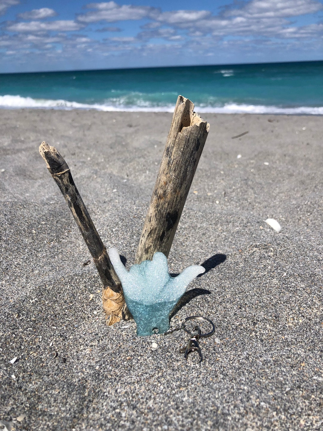 Resin Hang Loose Sign Keychain With Hook Clip - Etsy