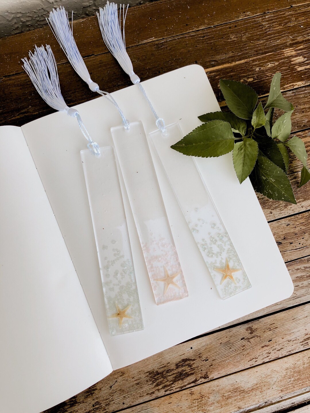 Clear Resin Starfish Ocean Nautical Bookmark Book Lover Gift Clear ...