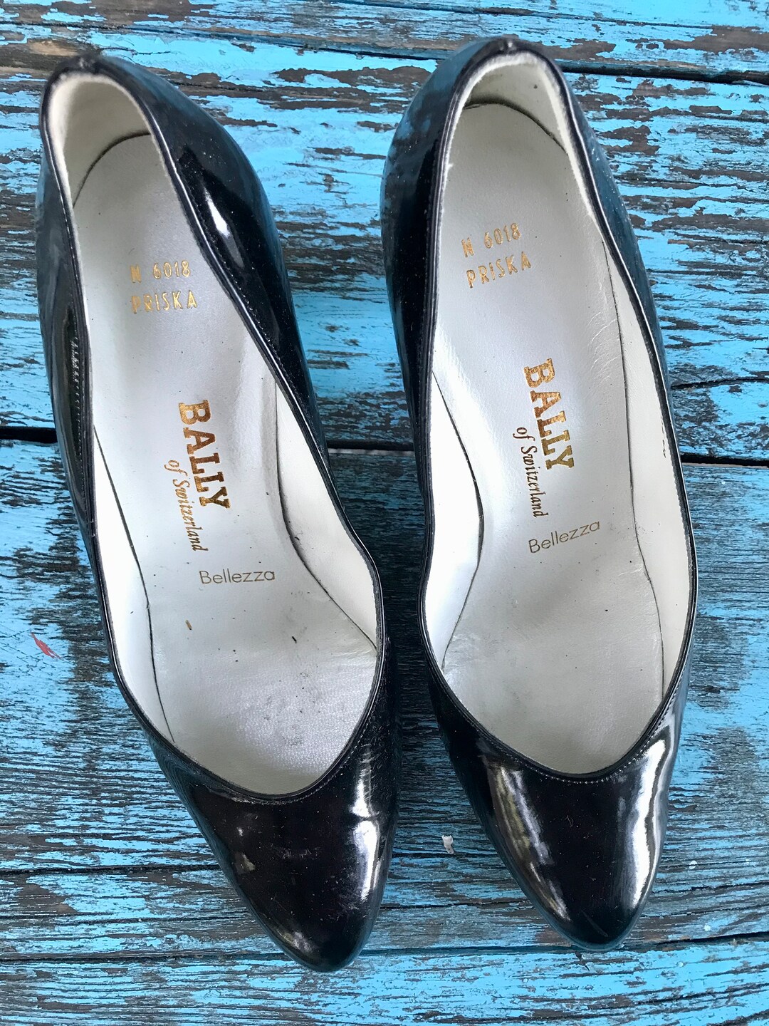 Vintage Bally of Switzerland Woman Shoes Pumps Size / Lacquer High ...