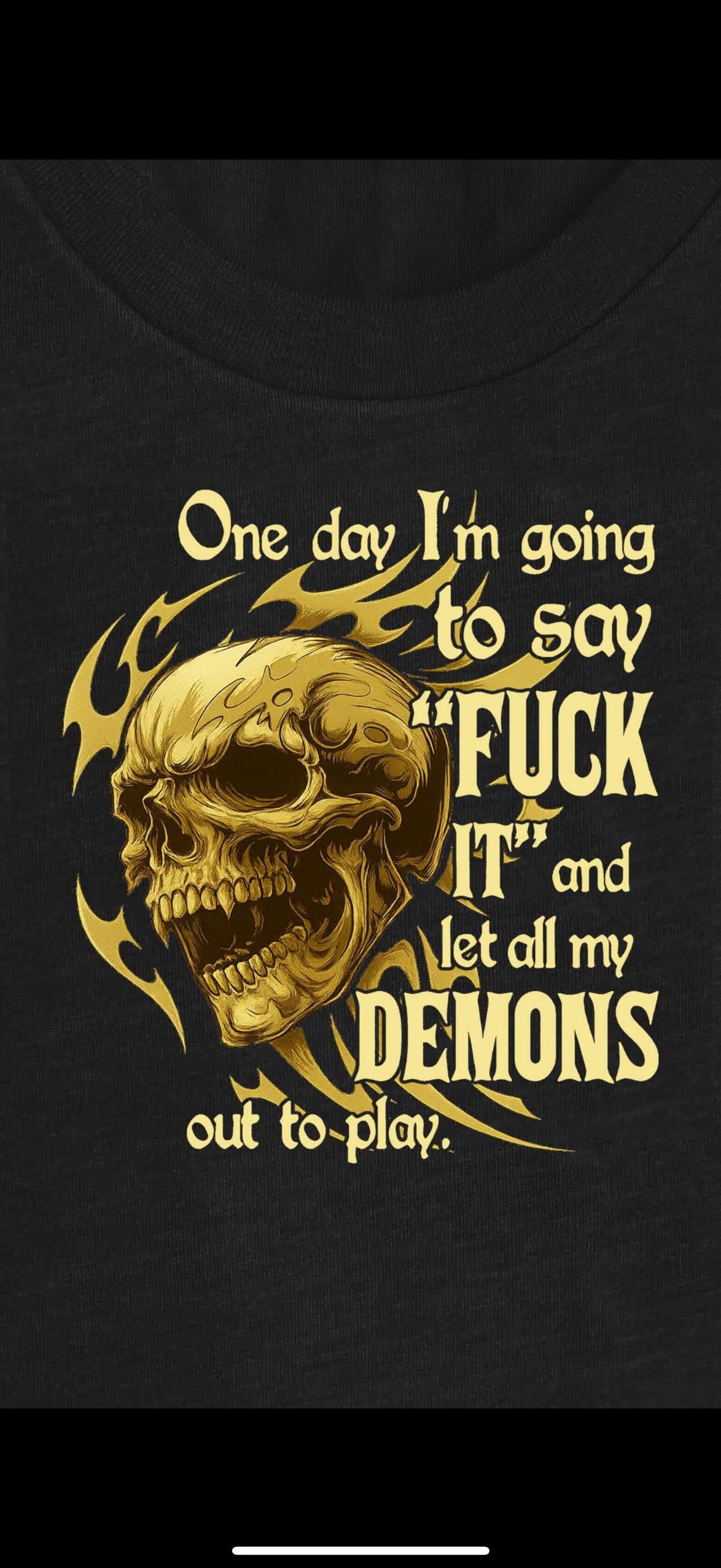 One Day Let My Demons Out - Etsy