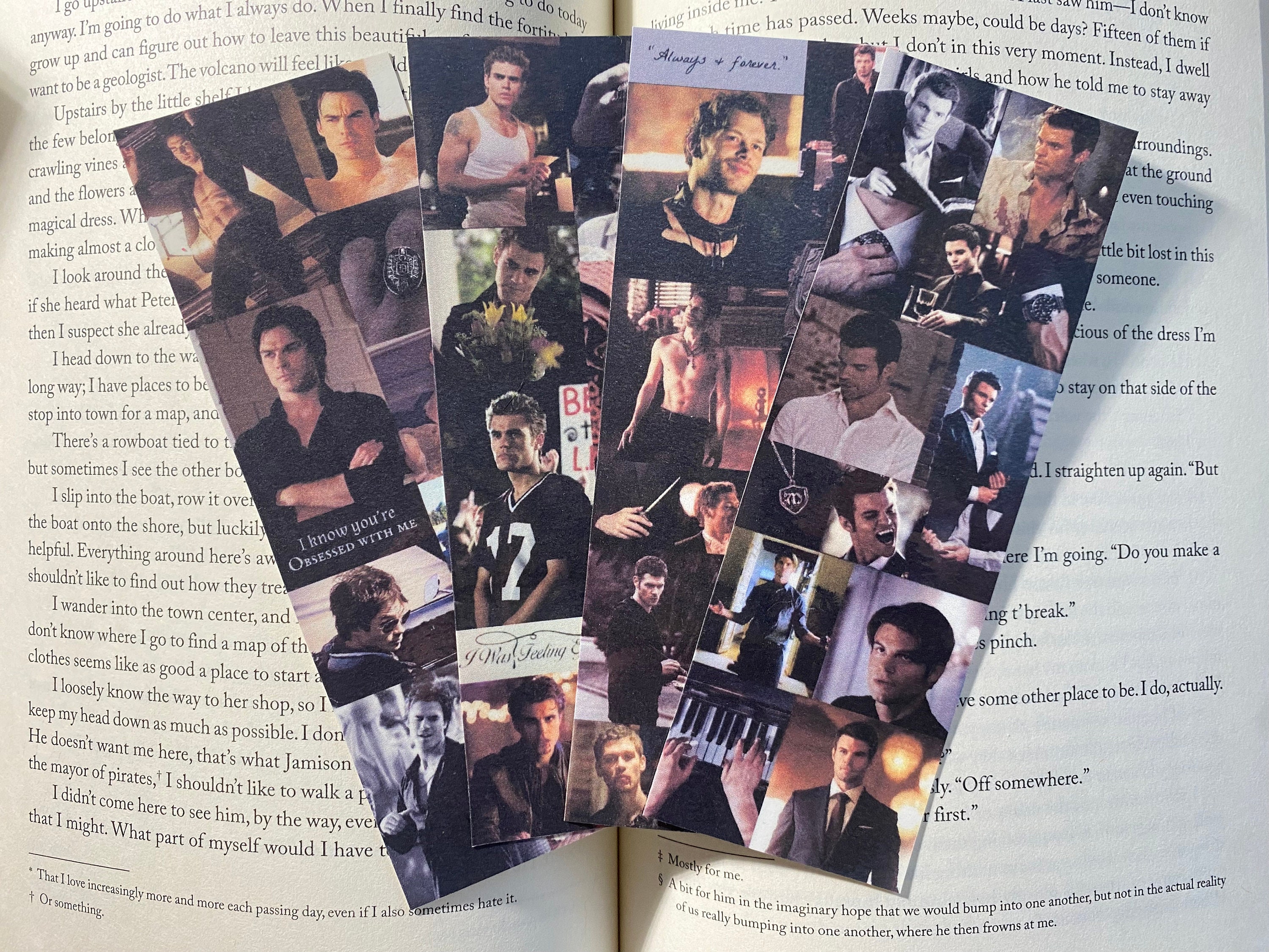 The Vampire Diaries Bookmark Damon Salvatore Bookmark Stefan Salvatore ...