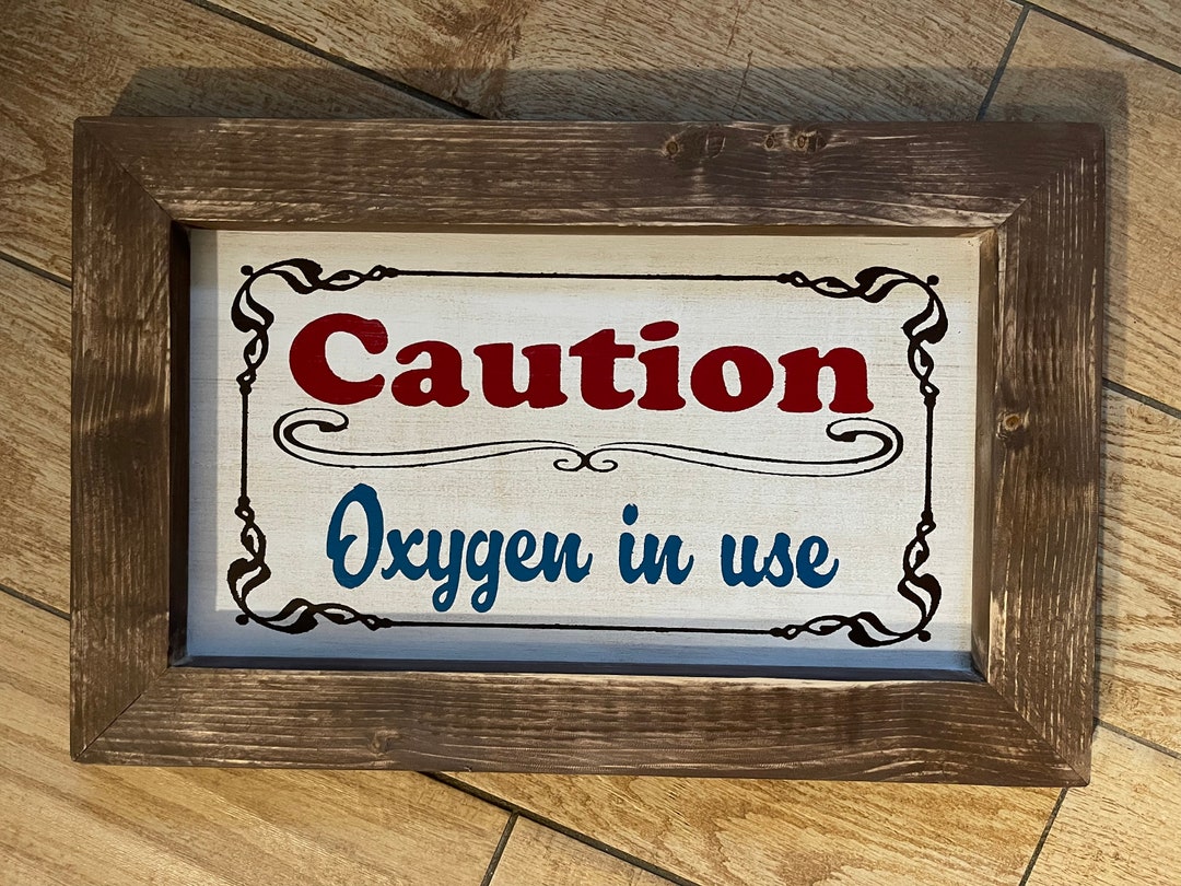 Oxygen in Use Sign, Medical - Etsy