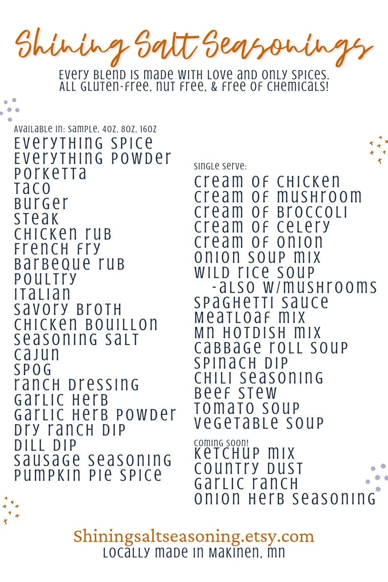 SPOG Seasoning Blend - Etsy