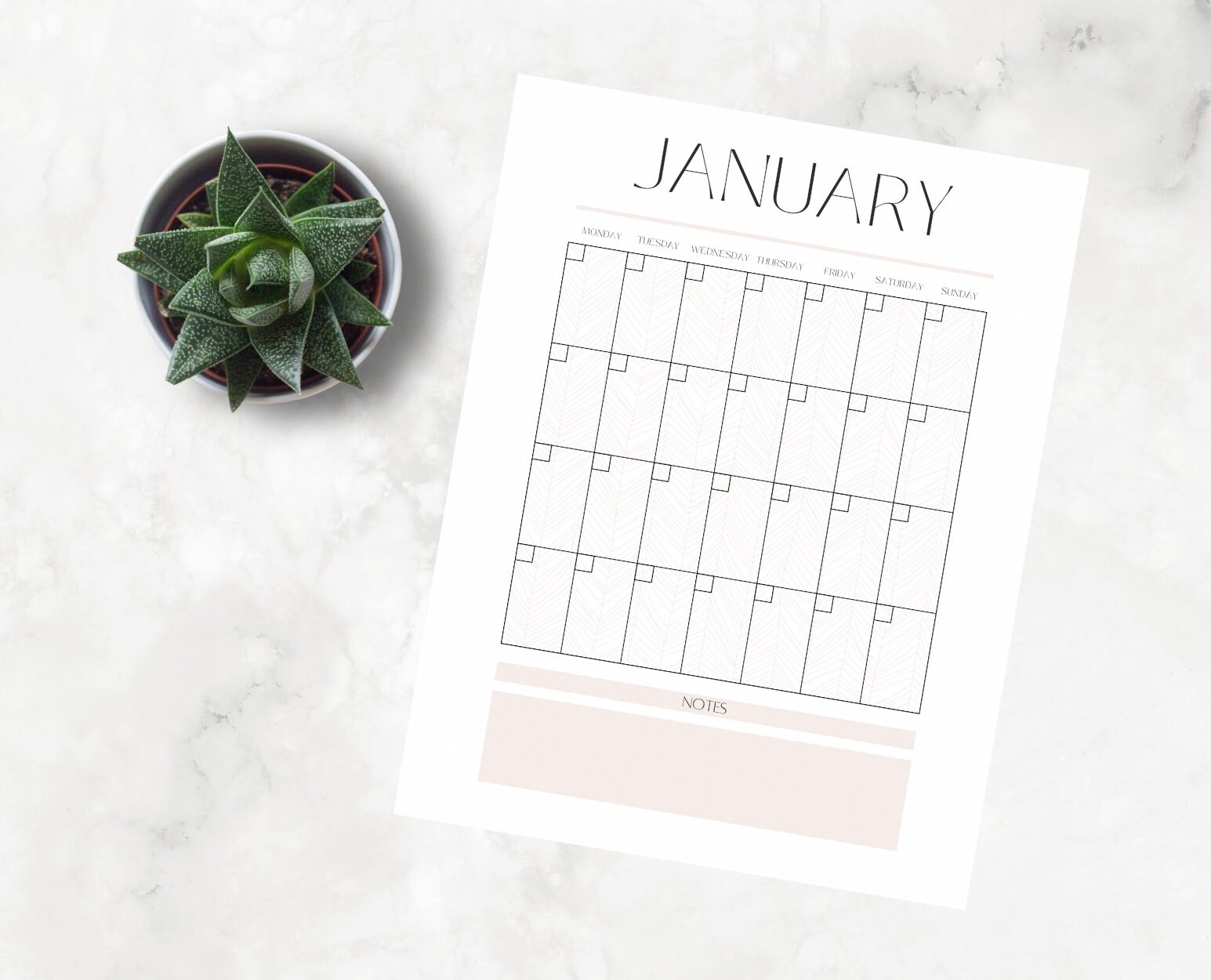 Printable Calendar Monthly Planner PDF - Etsy