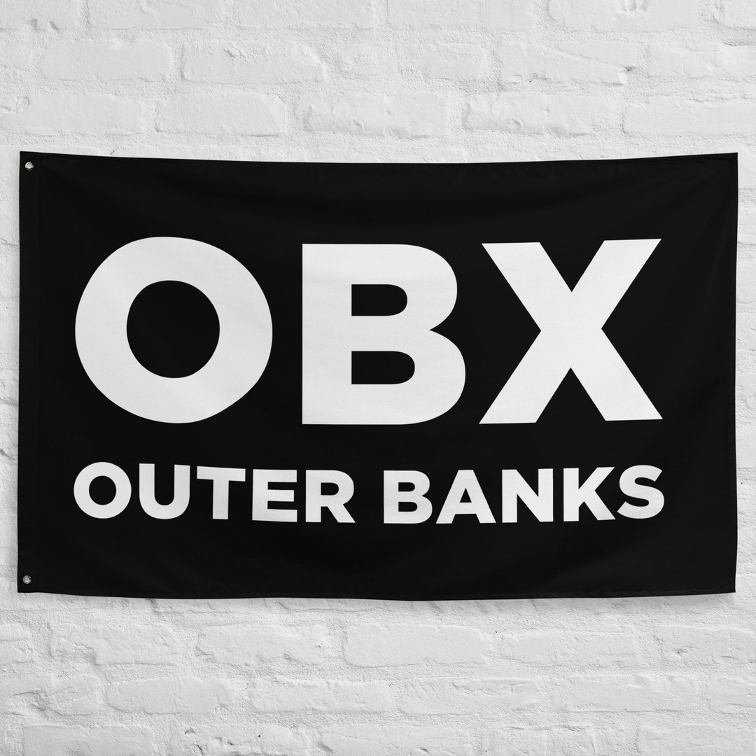 OBX Outer Banks Flag Outer Banks Banner Outer Banks NC Flag - Etsy