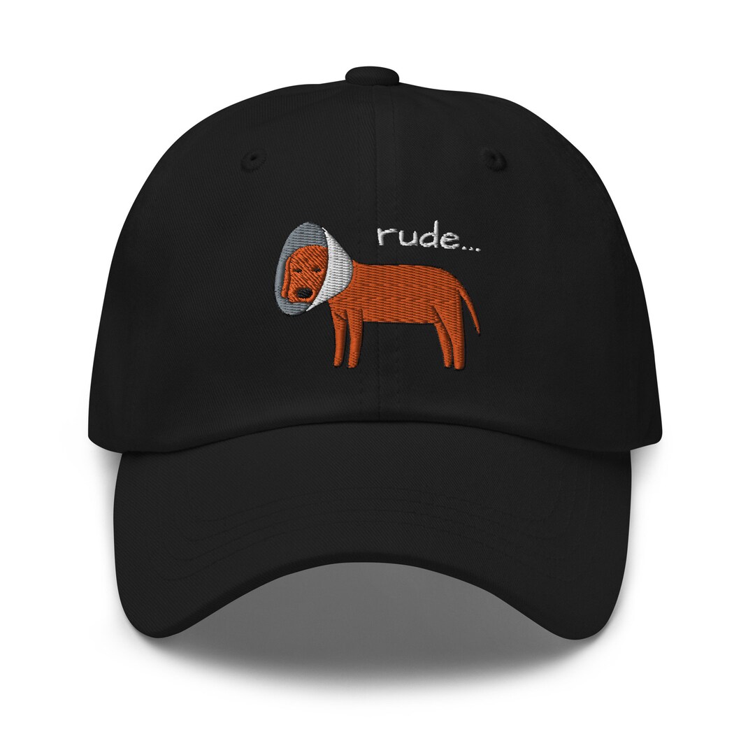Funny Dog Cone Embroidered Baseball Cap Adjustable Relaxed Fit - Etsy