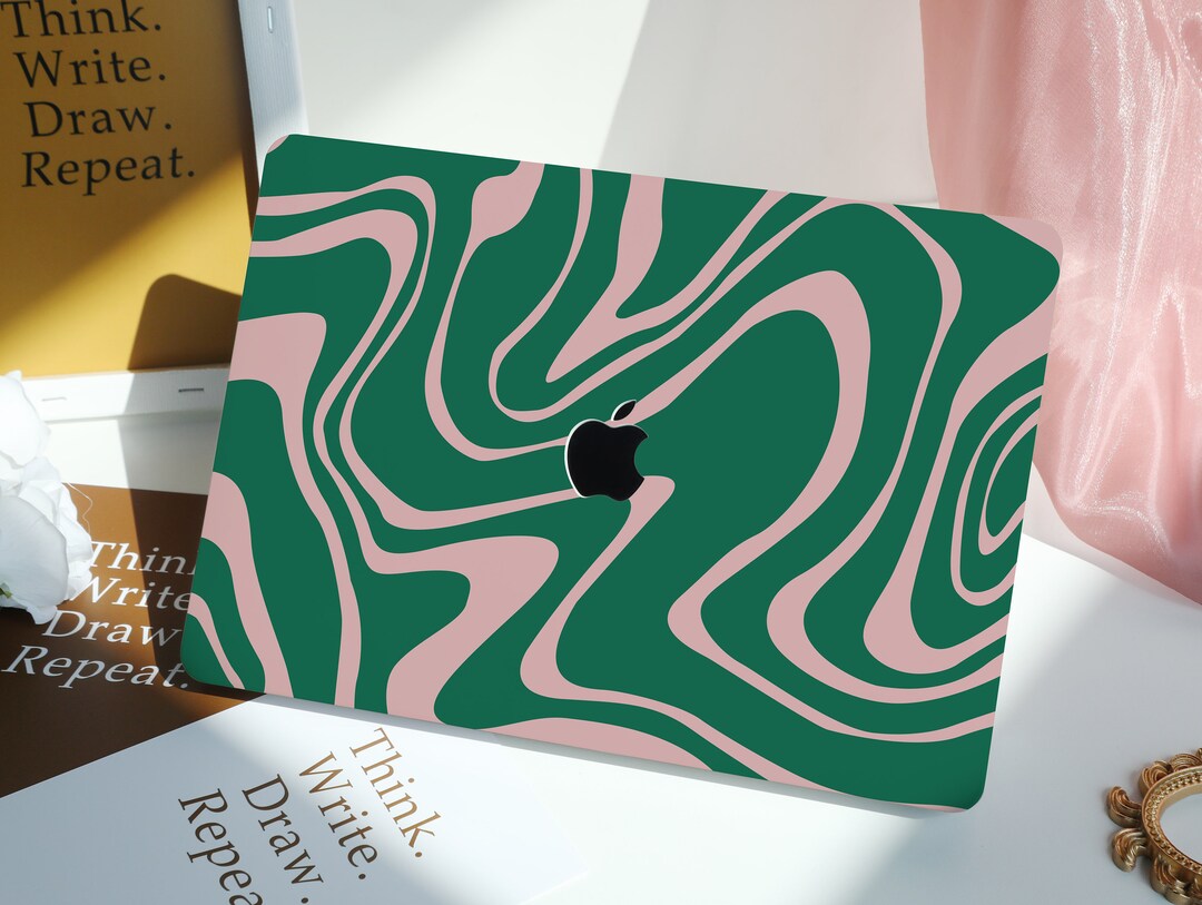Vertigo Fantasy Green Lines Macbook Case 2022 M2 Chip Air Pro - Etsy
