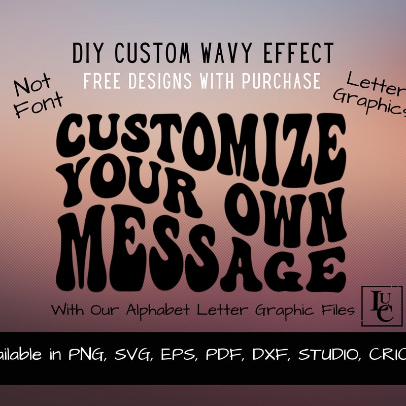 Wavy Stacked Font - Etsy