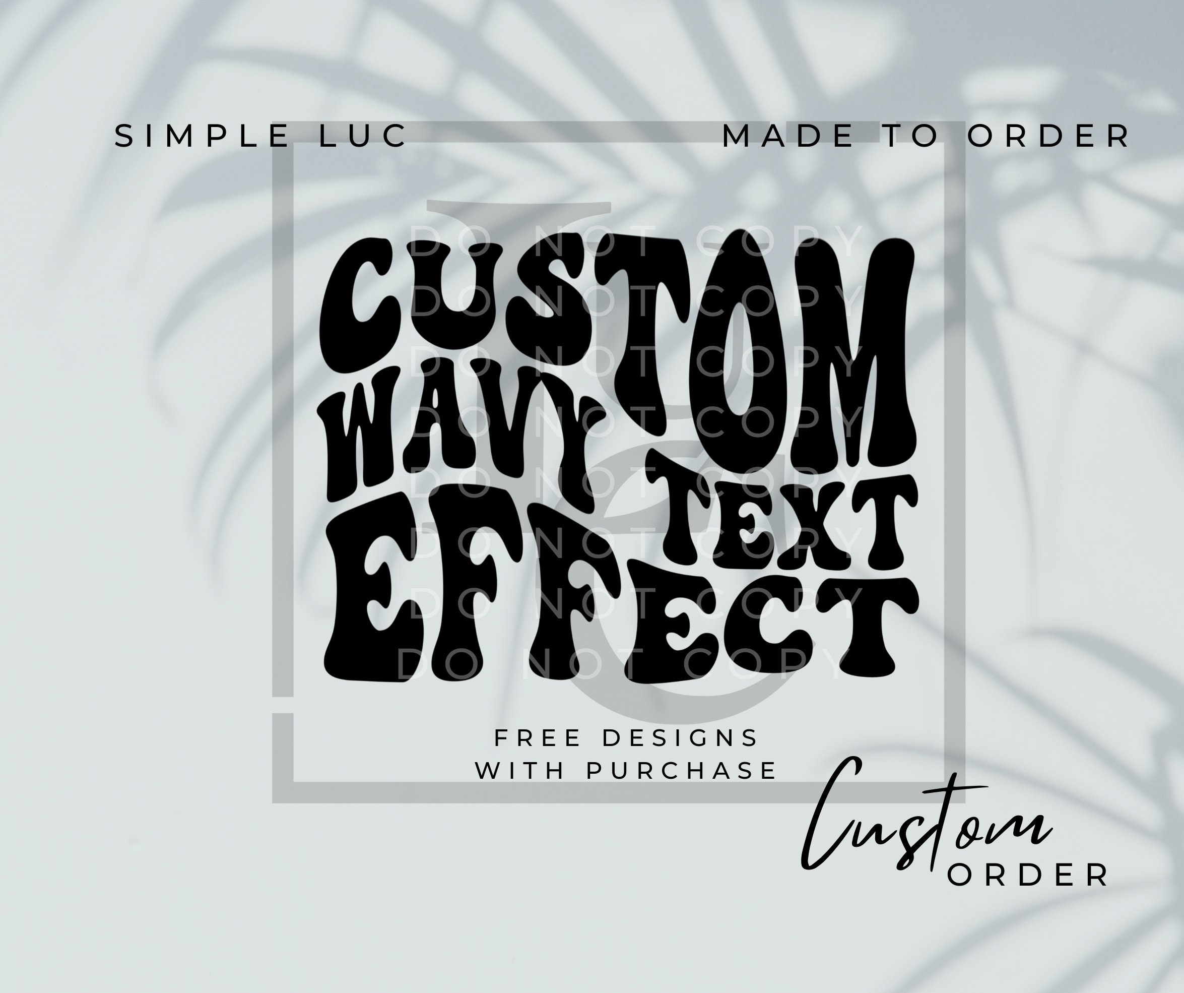 Made to Order Custom Wavy Text, Wavy Letters, Wavy Text Svg, Groovy ...