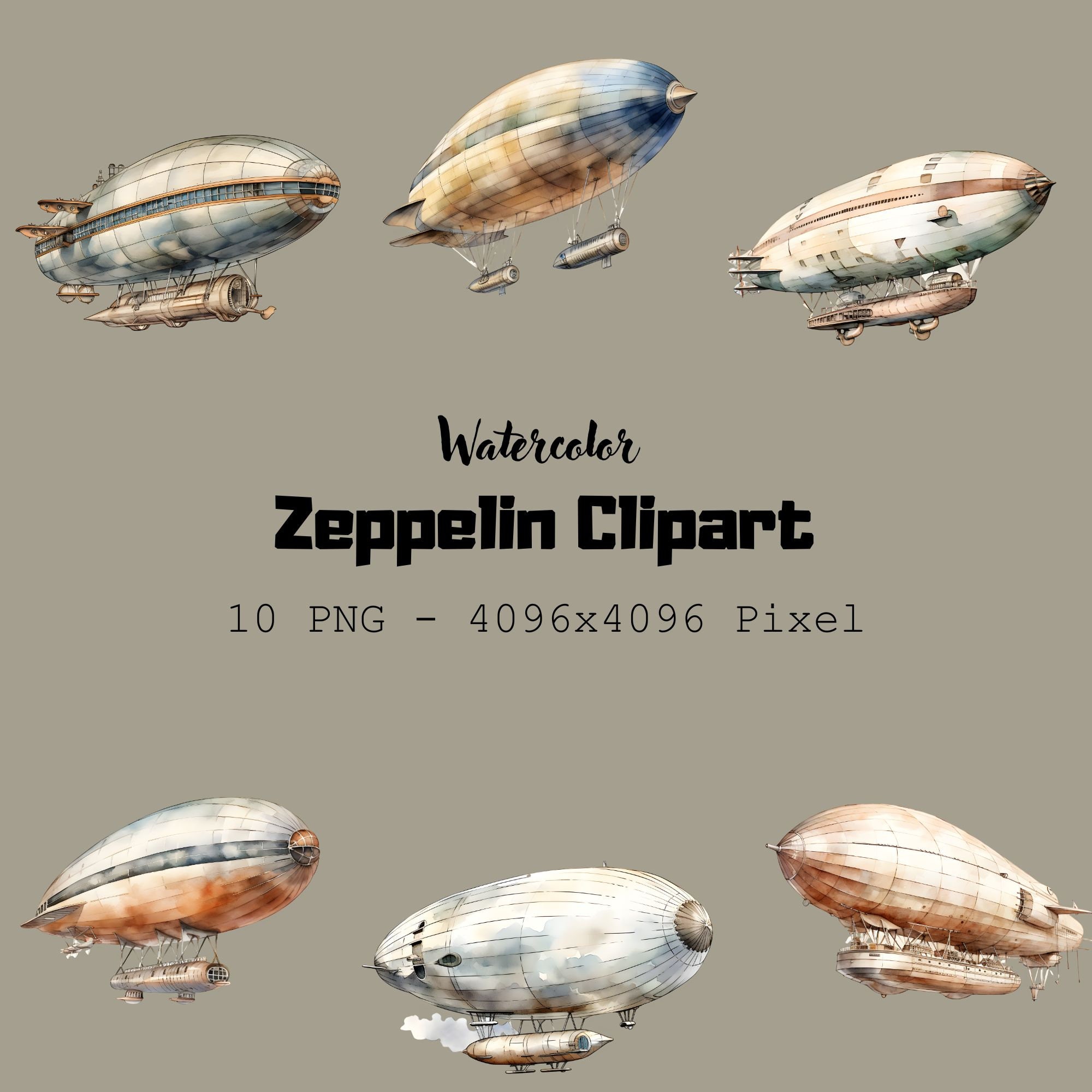 Led Zeppelin Stencil Blimp