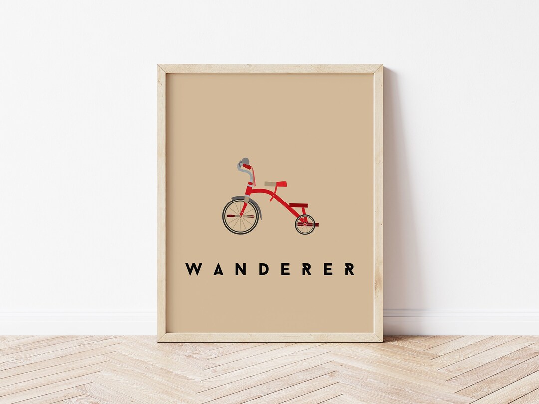 Tricycle Wall Art, Tricycle Poster,toddler Wall Art, Tricycle Boys Room ...