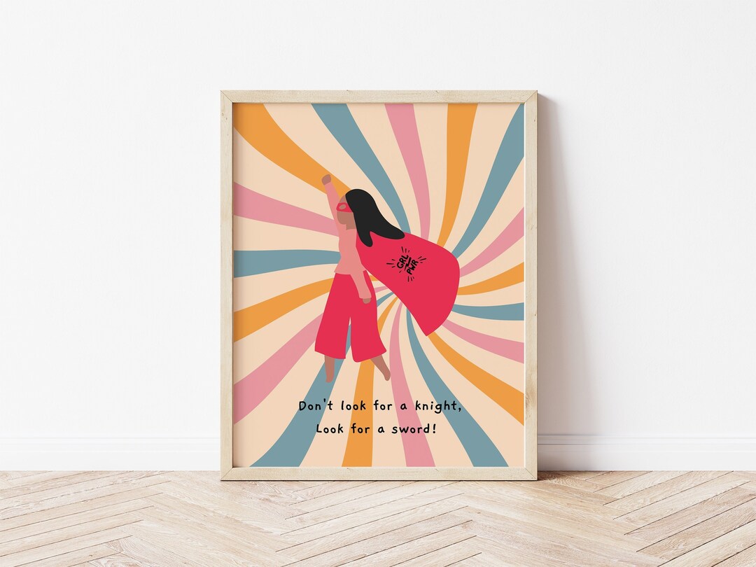 Girl Power Printable, Positive Affirmation Sign, Girl's Room Art ...