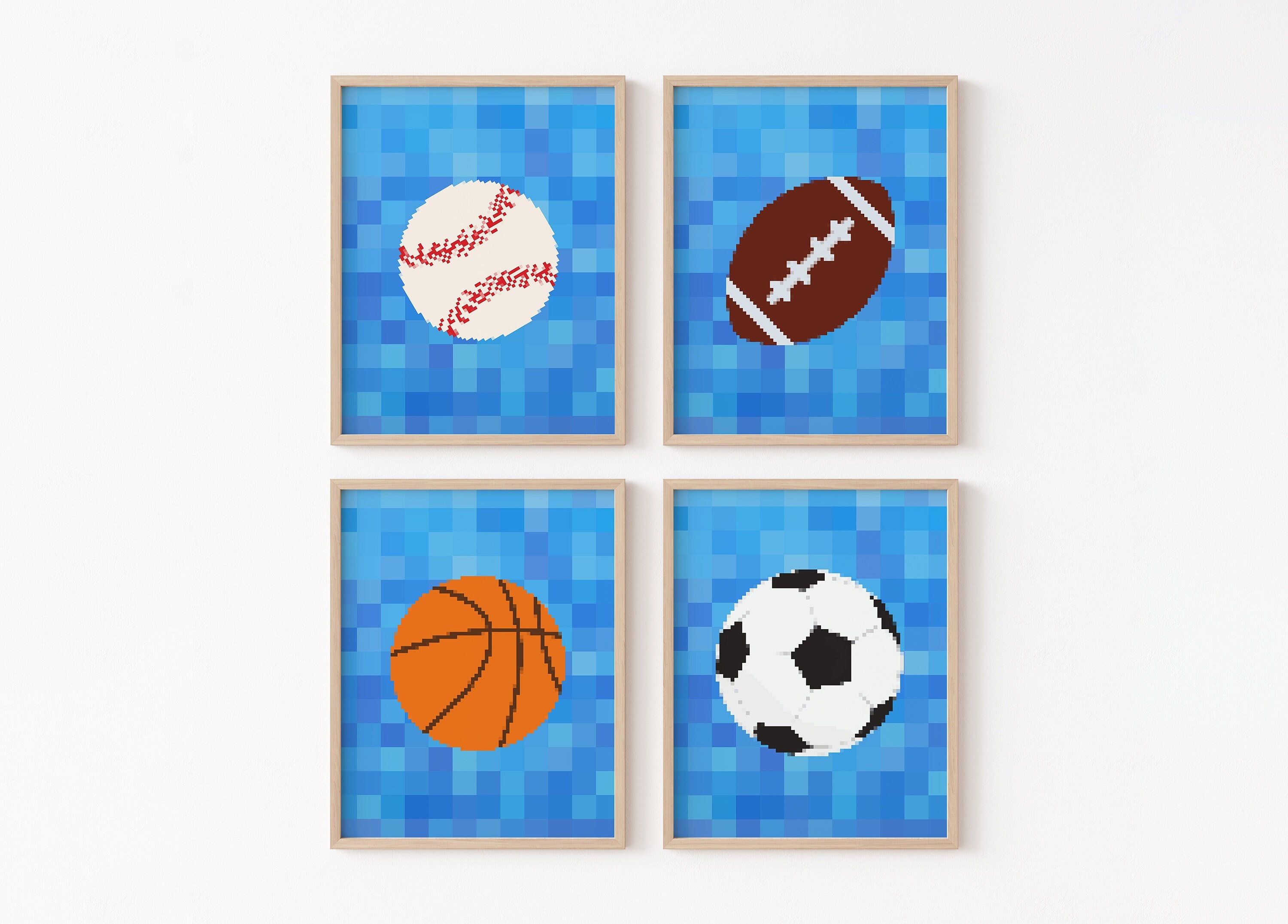 Minecraft SPORTS Printable Set, Minecraft Decor,boys Room Sports Decor ...