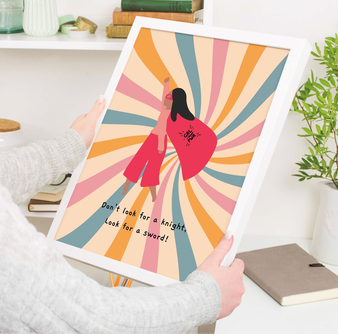 Girl Power Printable Positive Affirmation Sign Girl's - Etsy