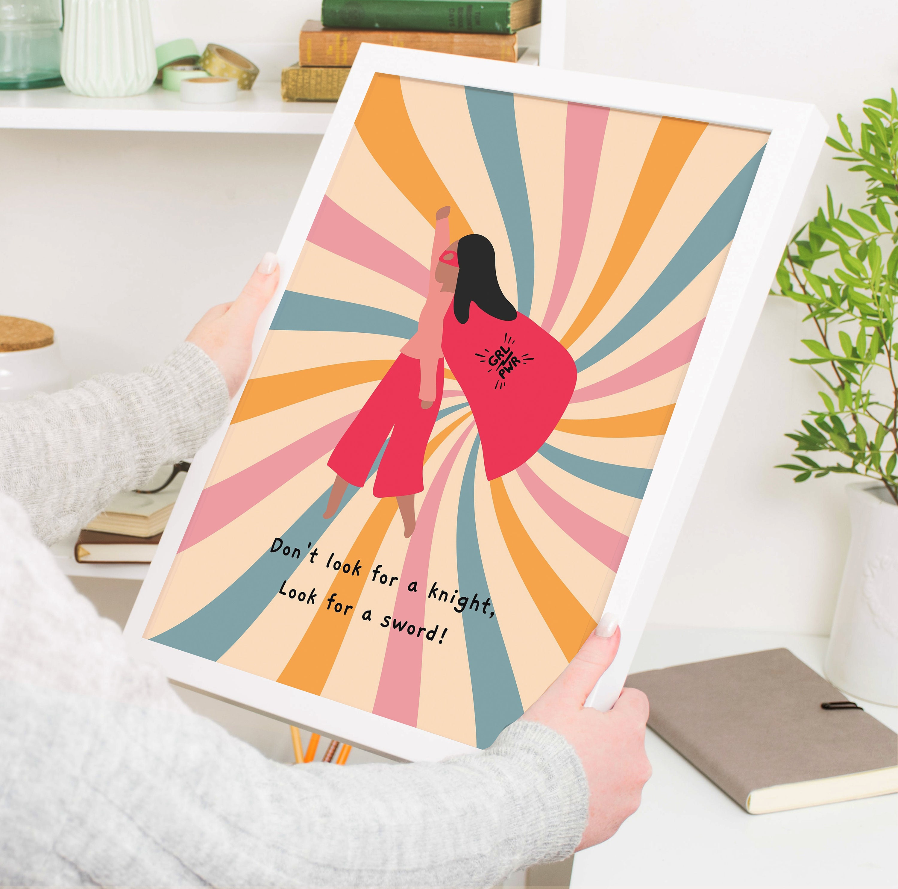 Girl Power Printable Positive Affirmation Sign Girl's - Etsy