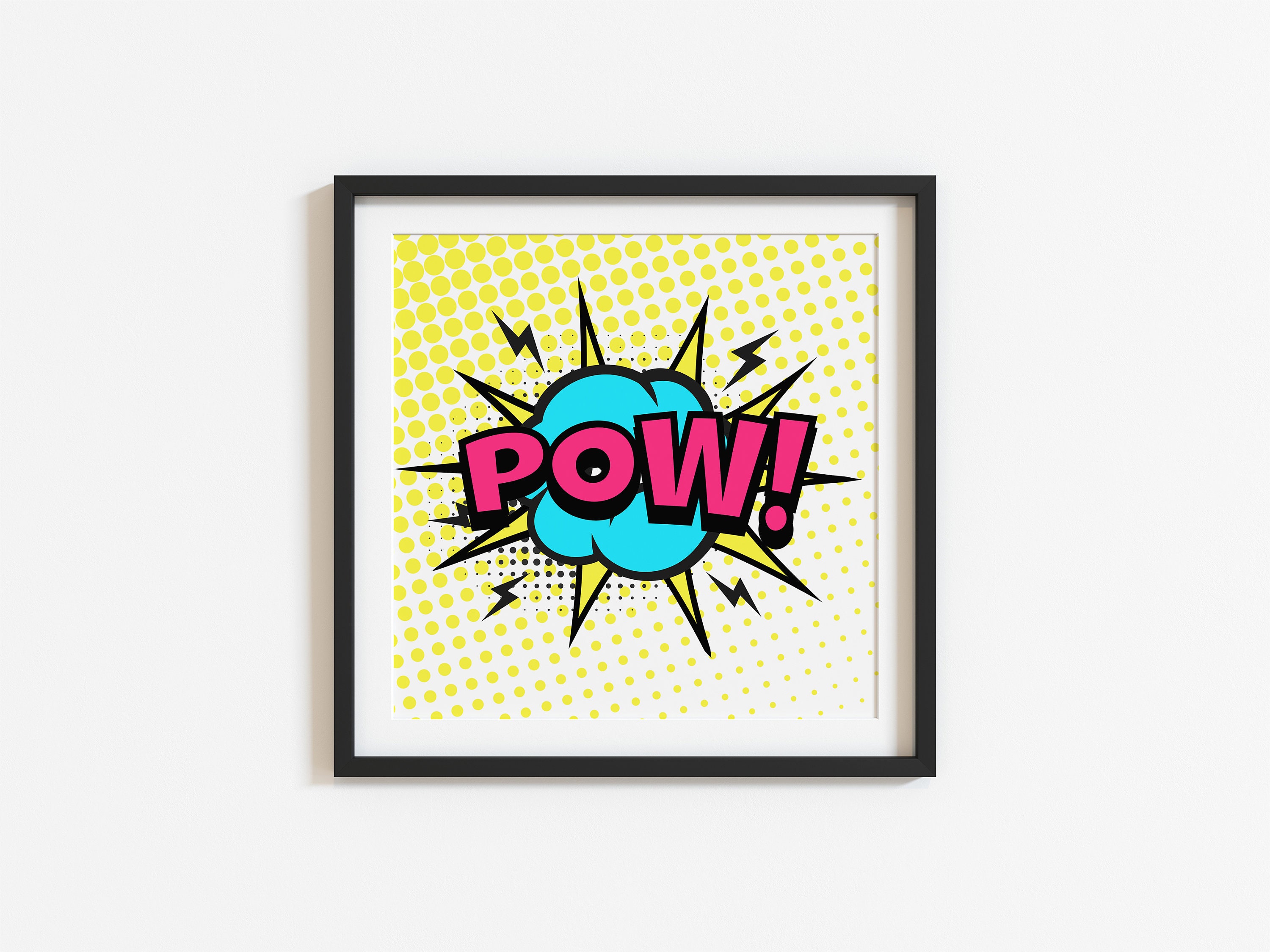 COMIC BOOK Wall Art Set,crash Bang Pow Comic Book Room Decor,pop Art ...