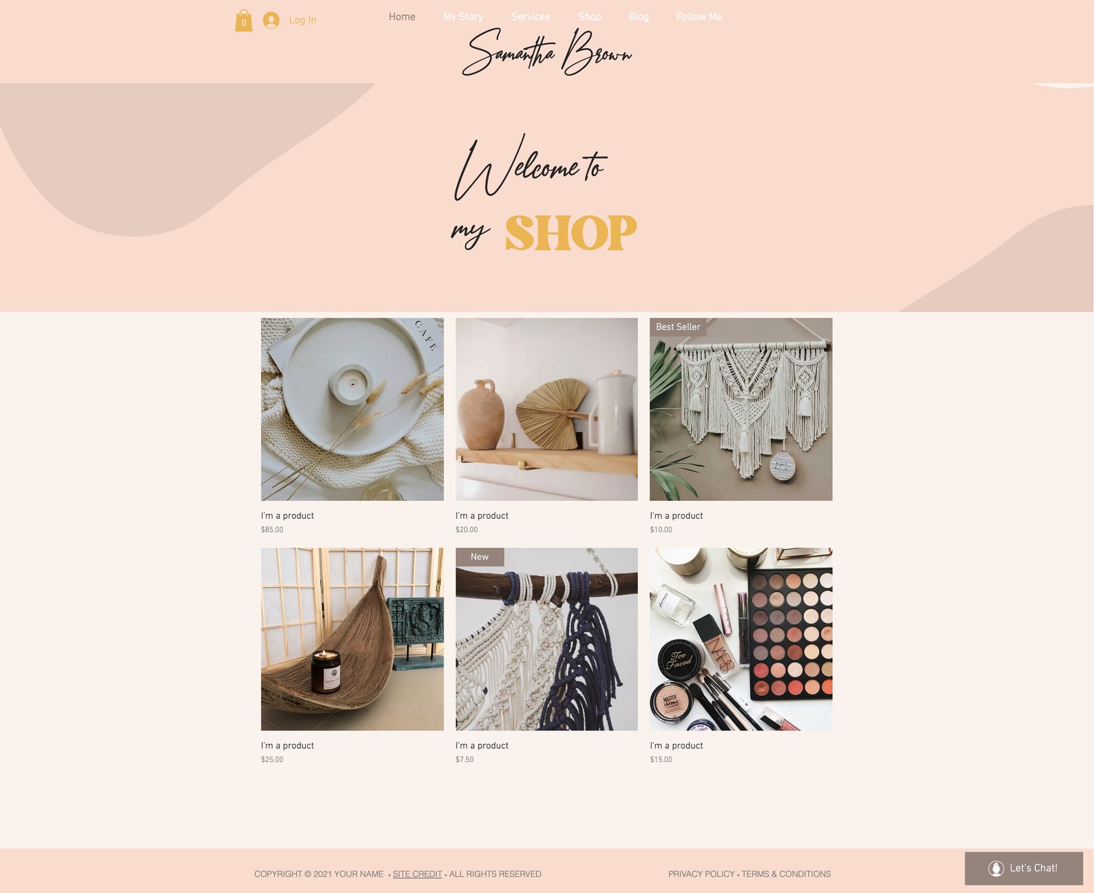 WIX Website Template, WIX Blogger Site, Lifestyle Coach Theme ...