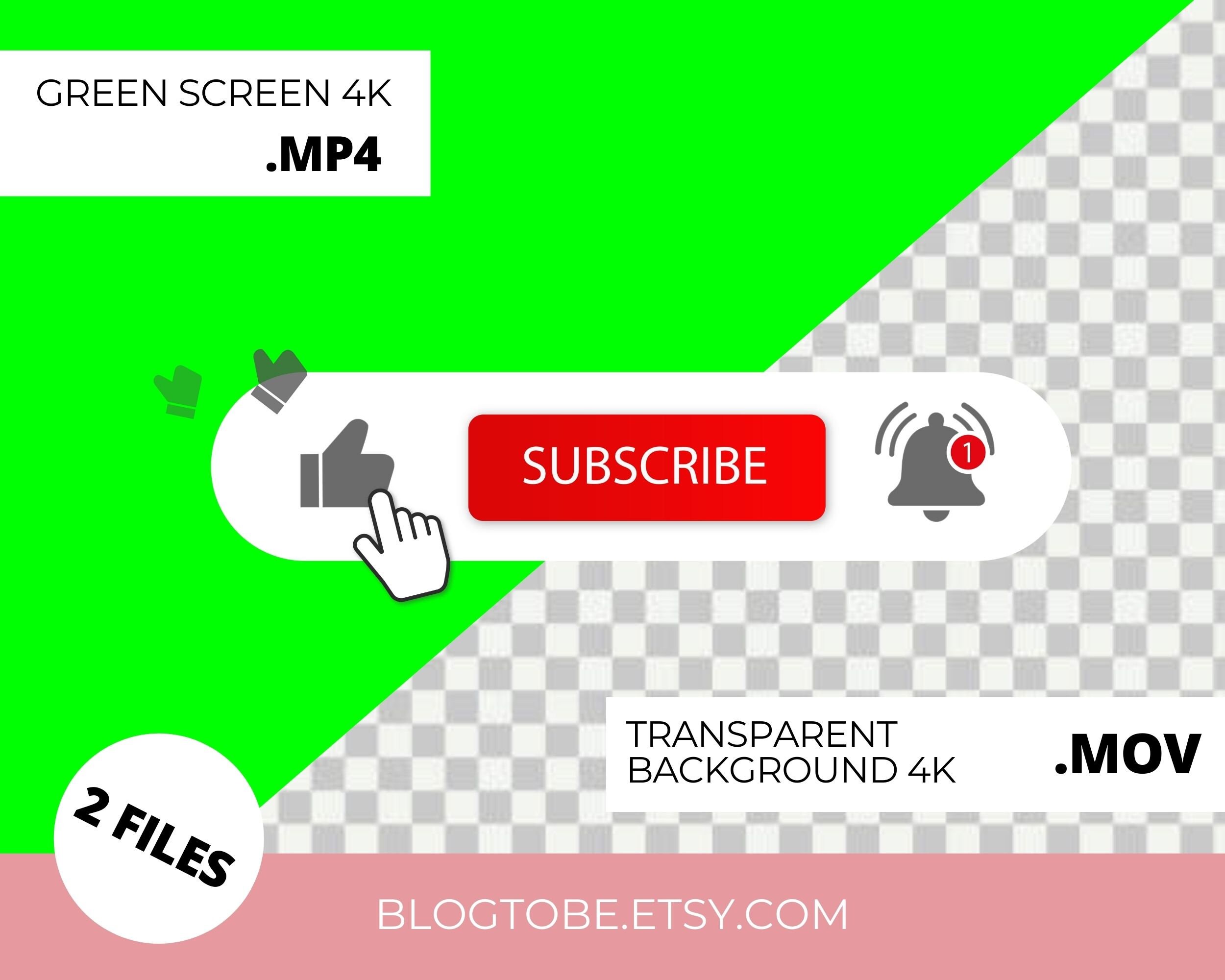Animated Subscribe Button Animation for Youtube Video Blog, Youtube ...