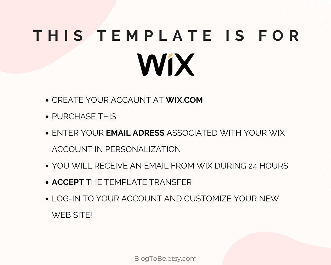WIX Website Template, Wix Blog Template, Boho Website Theme, Website ...
