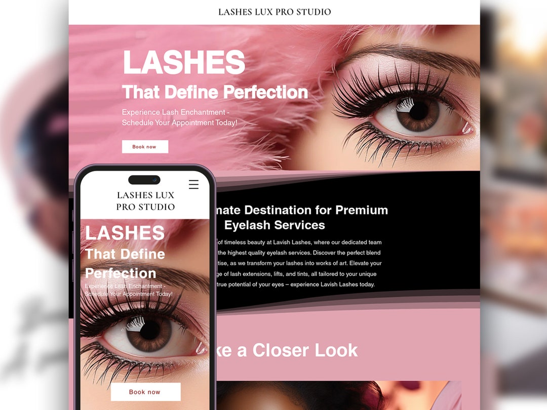 WIX Website Template, Lash Website Template, Lifestyle Coach Theme ...