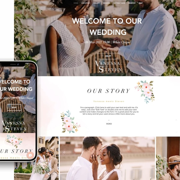 Custom Layout Wedding Invitation Template - Etsy