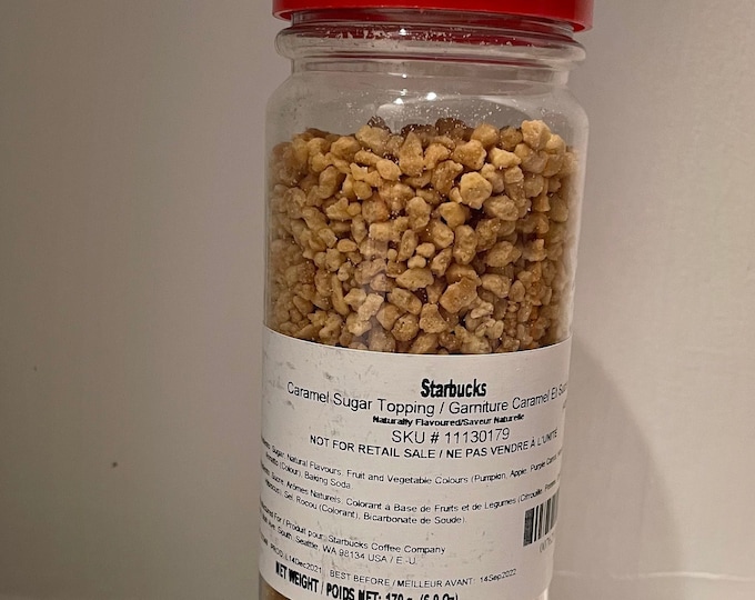 Starbucks Caramel Sugar Topping 6 Oz NEW (SEALED) Best Before ...