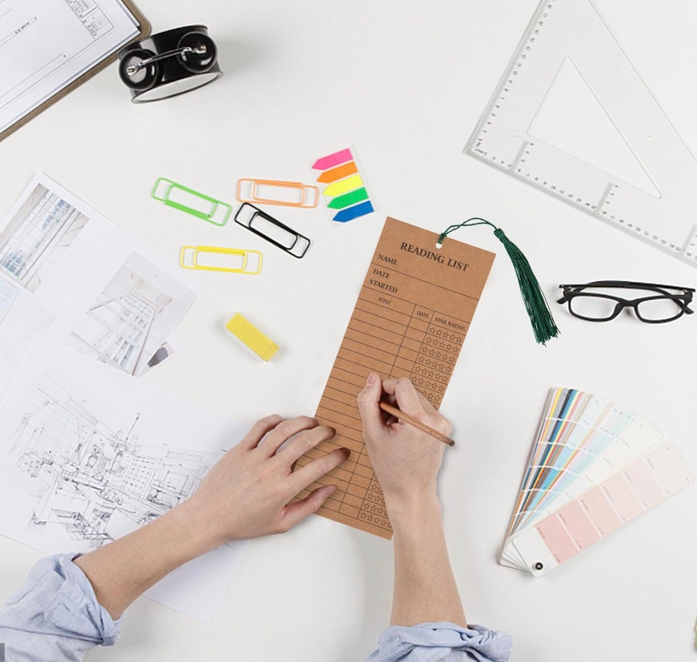 Reading Tracker | Vintage Library Card | Old Fashioned Style Library ...