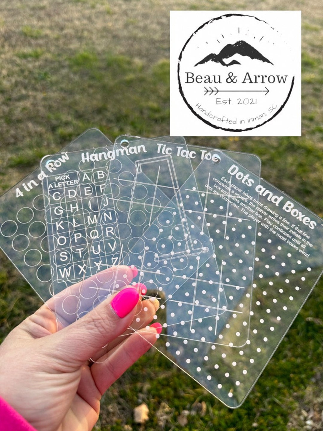 Dry Erase Game Boards. Tic Tac Toe. Dots and Boxes. Hangman. Home ...