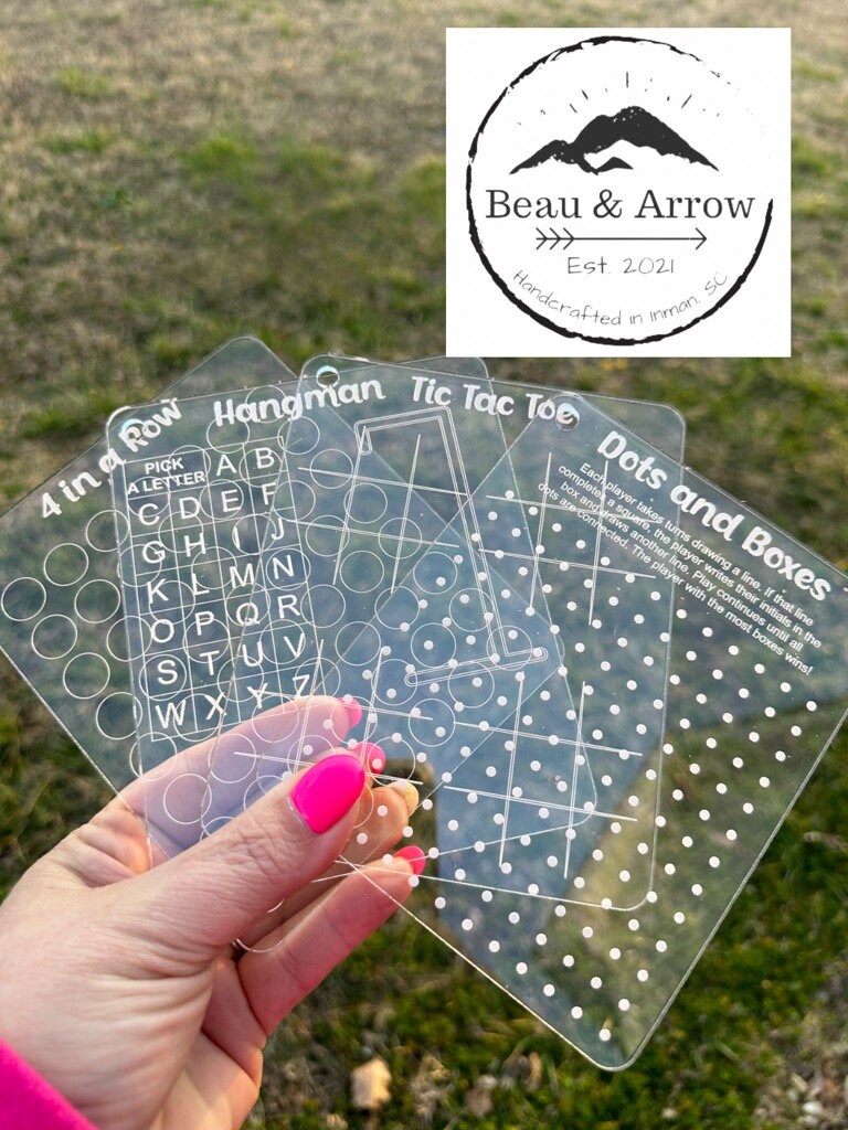 Dry Erase Game Boards. Tic Tac Toe. Dots and Boxes. Hangman. Home ...