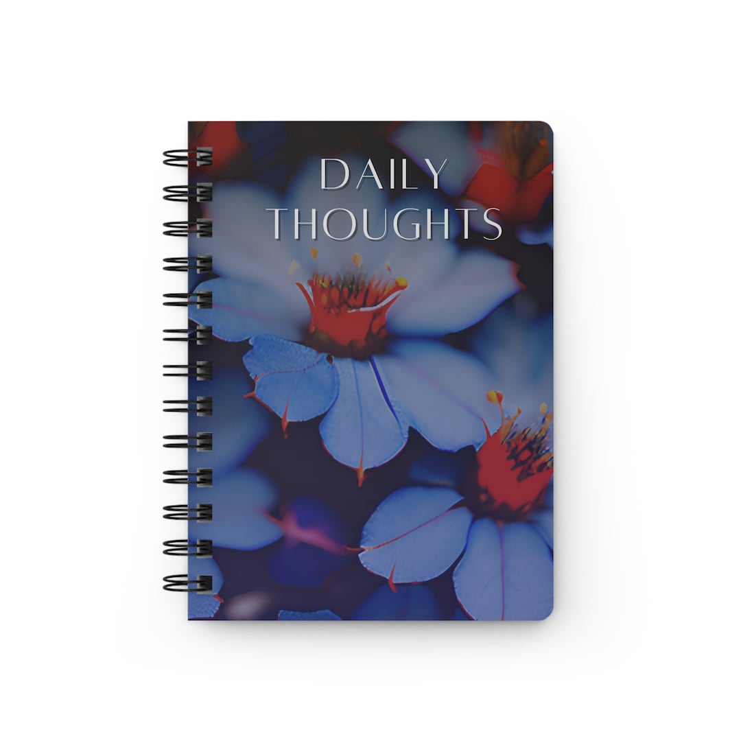 Shrek Inspired Blue Flowers Red Thorns Journal, Travel Notebook ...