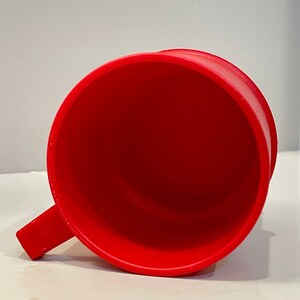 Vintage Holiday Stackable Tupperware Cups - Festive Red & Green Set of ...