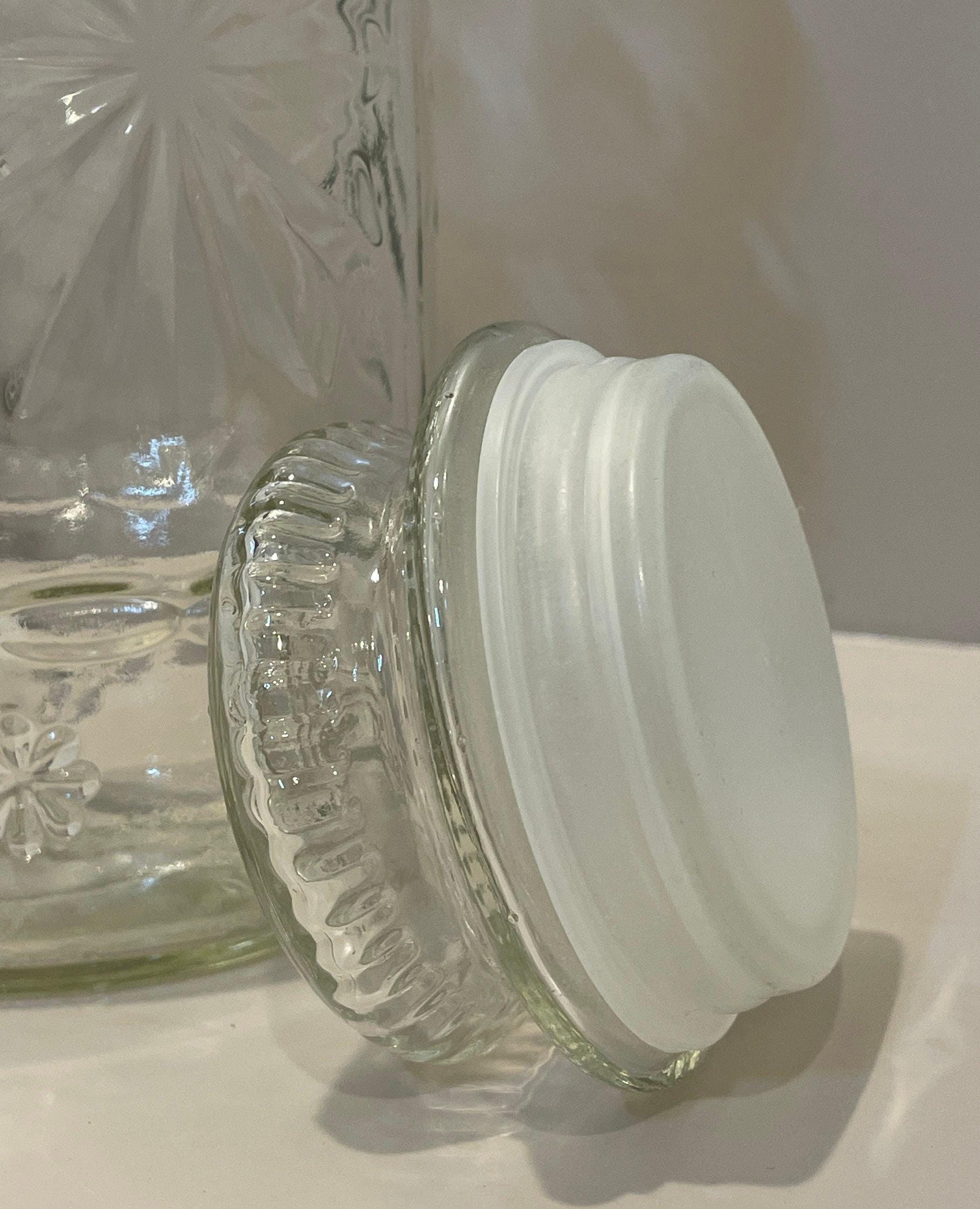 Vintage 1980 Mr. Peanut Glass Jar With Lid – Embossed Planters Peanut ...