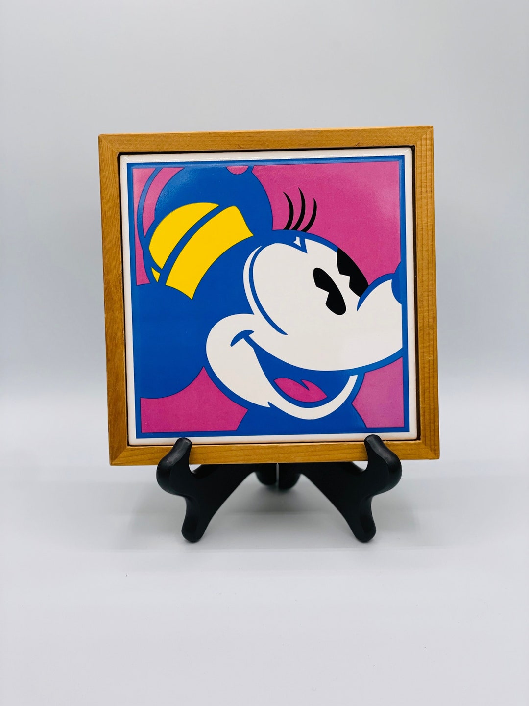 Disney Japan Minnie Mouse Tile Trivet - Vintage Framed Decor - Etsy