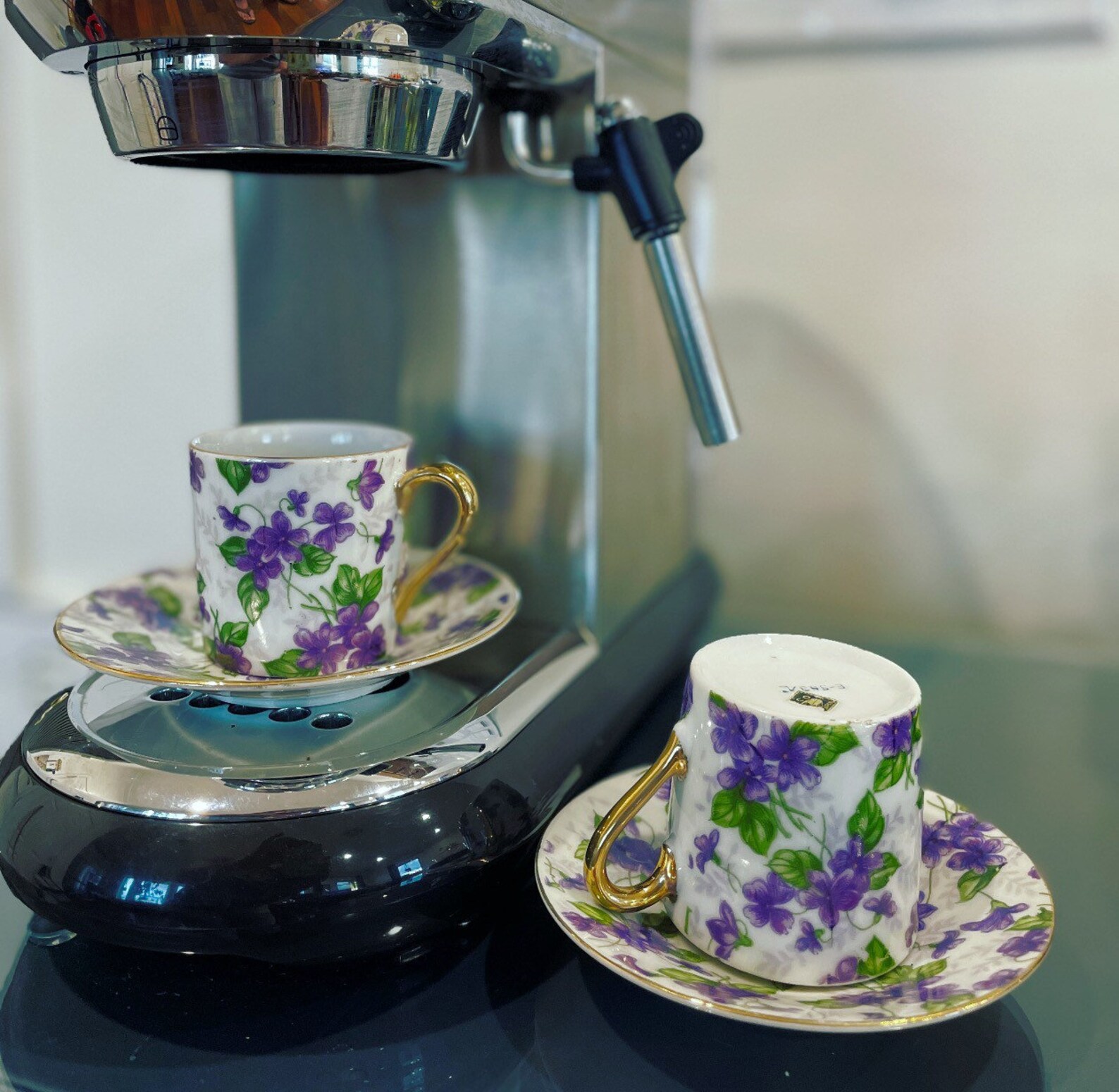 Set of 2 Vintage Inarco Demitasse Espresso Coffee Cup and Saucers Made ...