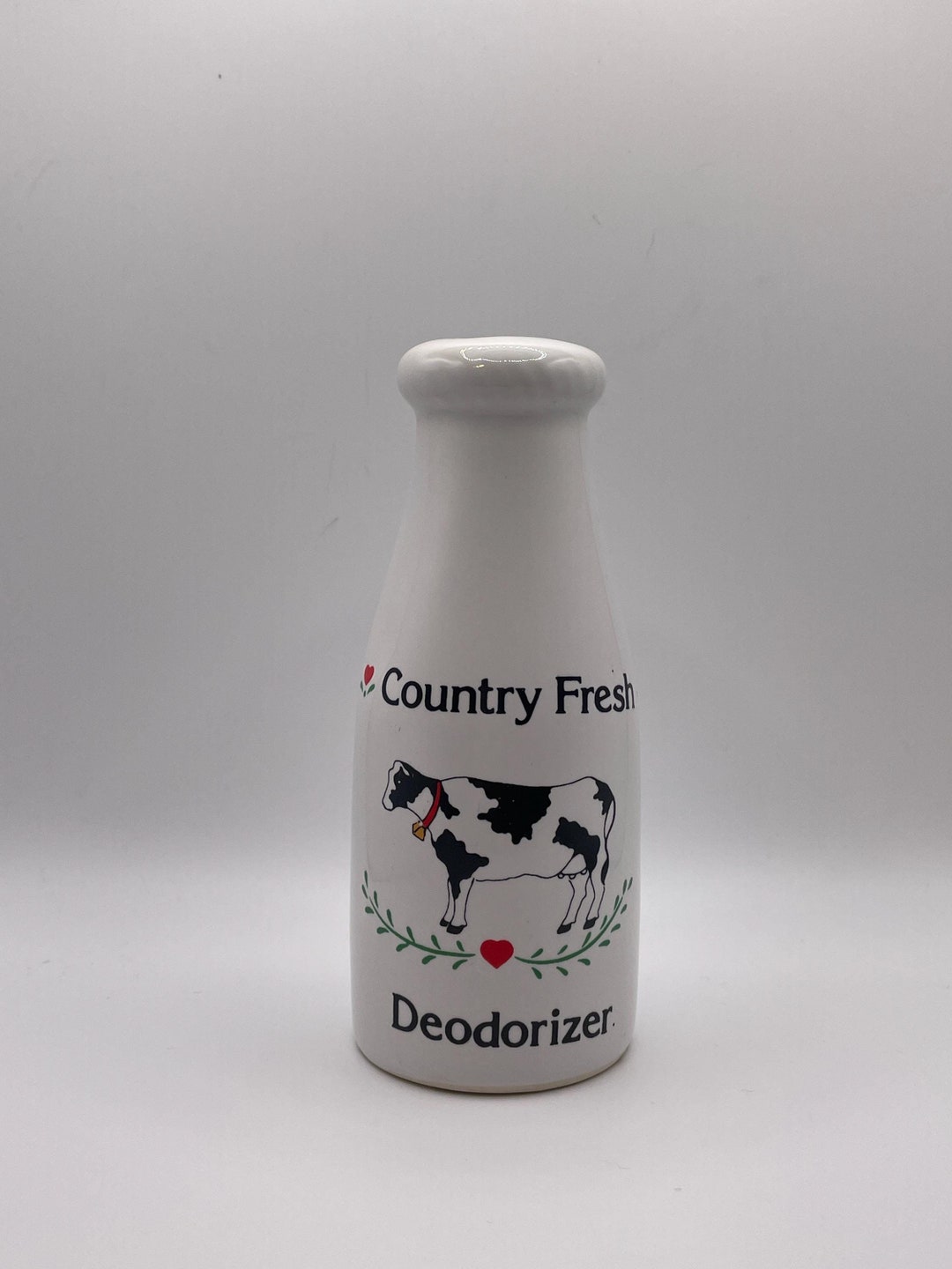 Country Fresh Deodorizer Ceramic Bottle – Cow Graphic, Made in Taiwan ...
