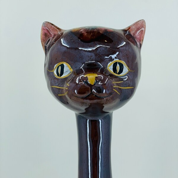 Long Neck Cat Ceramic - Etsy