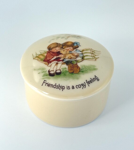 Vintage 1983 Hallmark Abby Fine Porcelain Trinket Box… - Gem