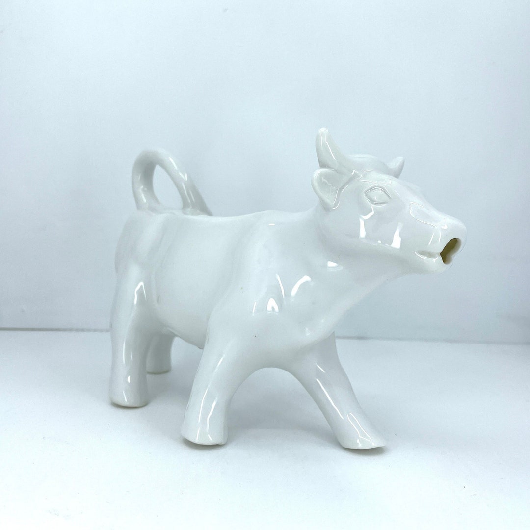 Vintage Viking Imports Japan White Ceramic Cow Creamer - Etsy