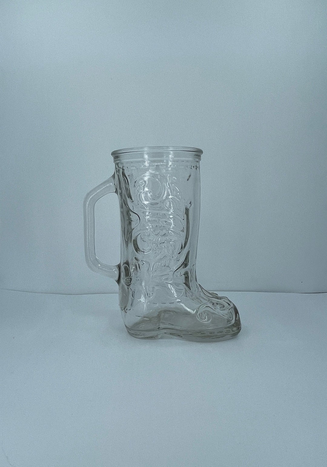 Cowboy Boot Shaped Clear Drinking Glass by Libbey - Etsy