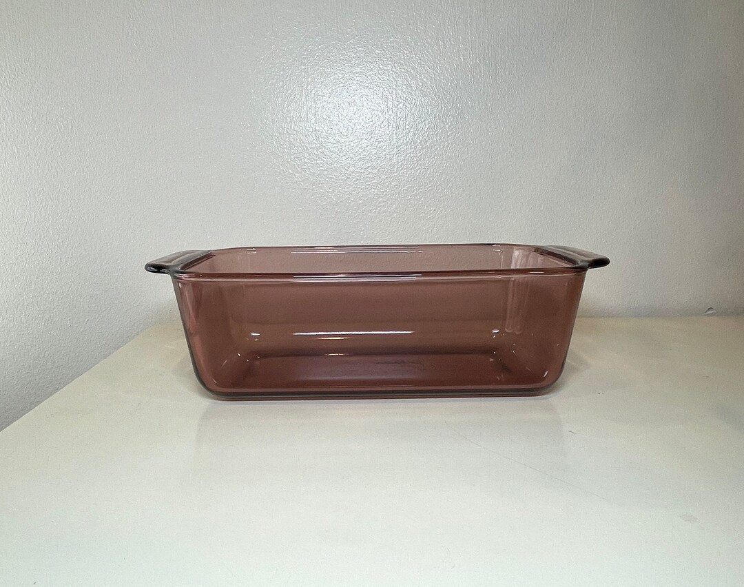 Vintage 1 1/2qt. Ovenware Pyrex Cranberry Glass Loaf Dish by - Etsy