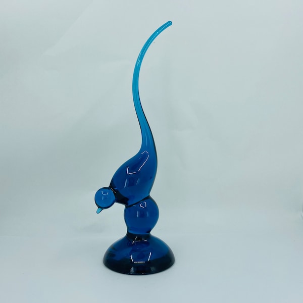 Viking Glass Long Tail Bird - Etsy
