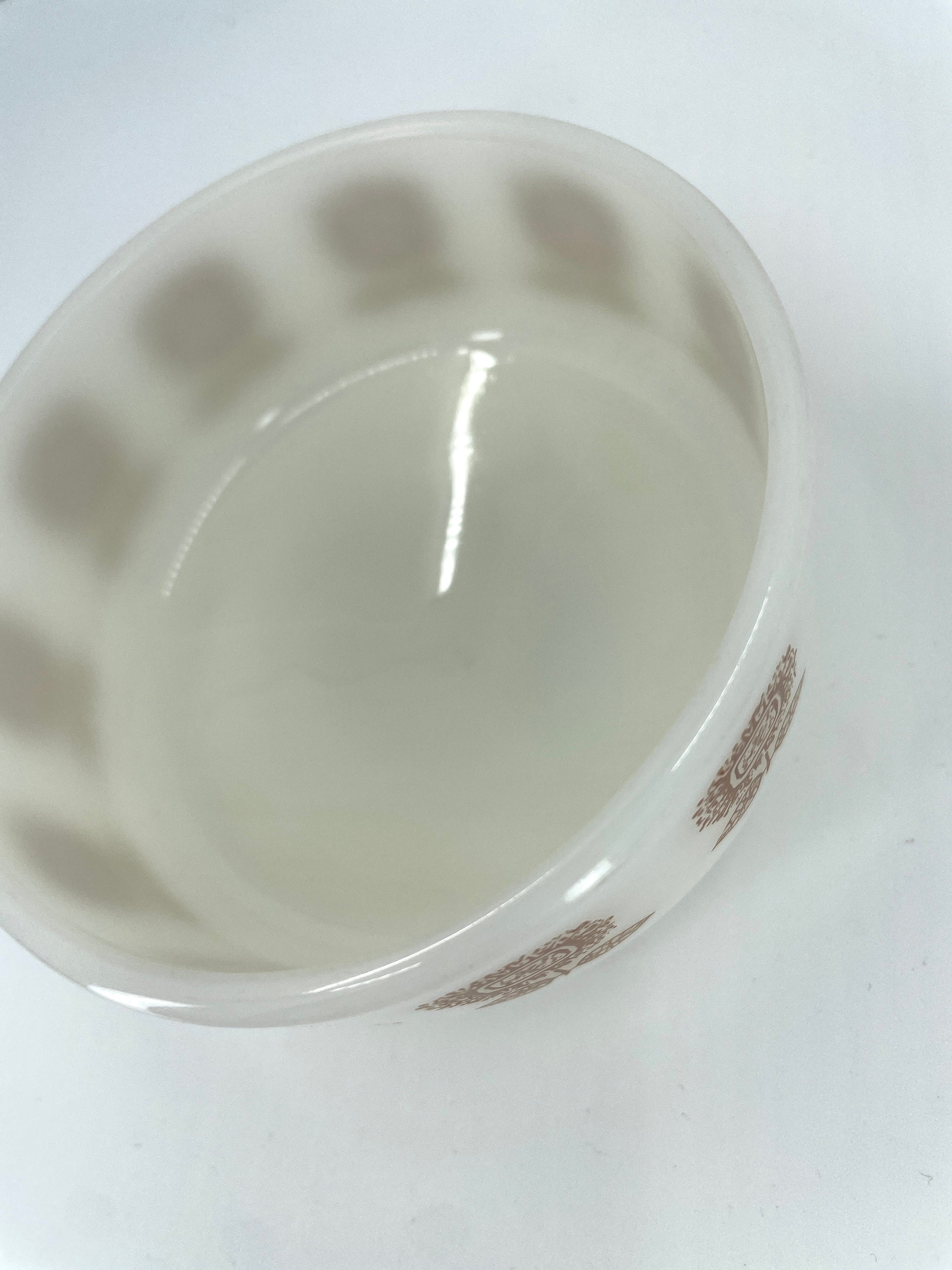 Vintage Federal Glass Sunflower Pattern Milk Glass Bowl - Etsy