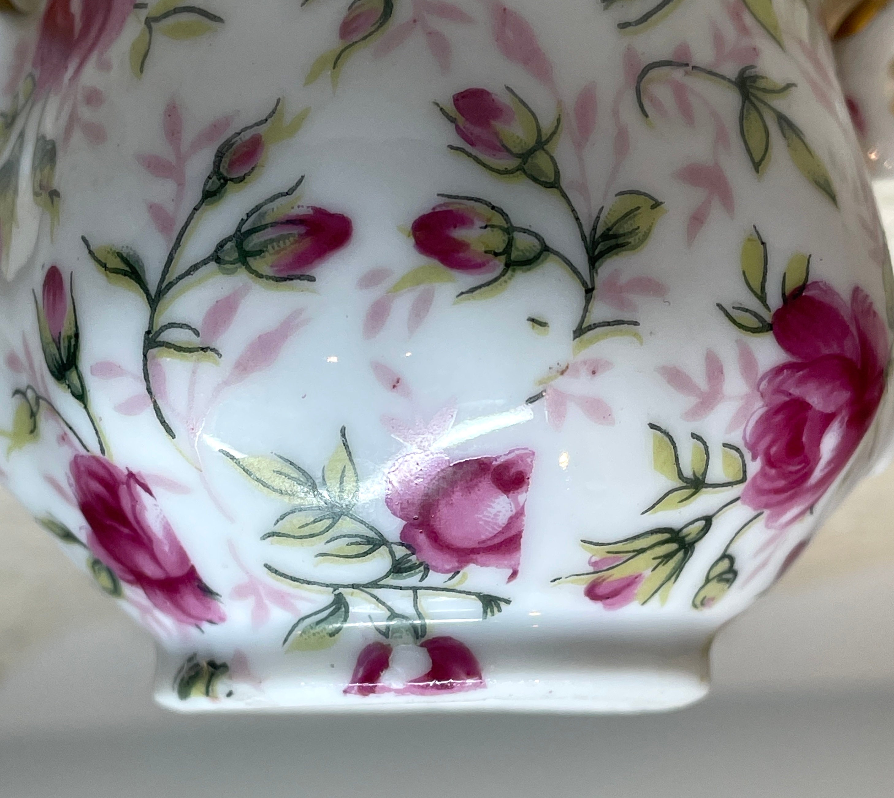Lefton China Hand-painted Creamer and Sugar Bowl Set – Rose Pattern ...