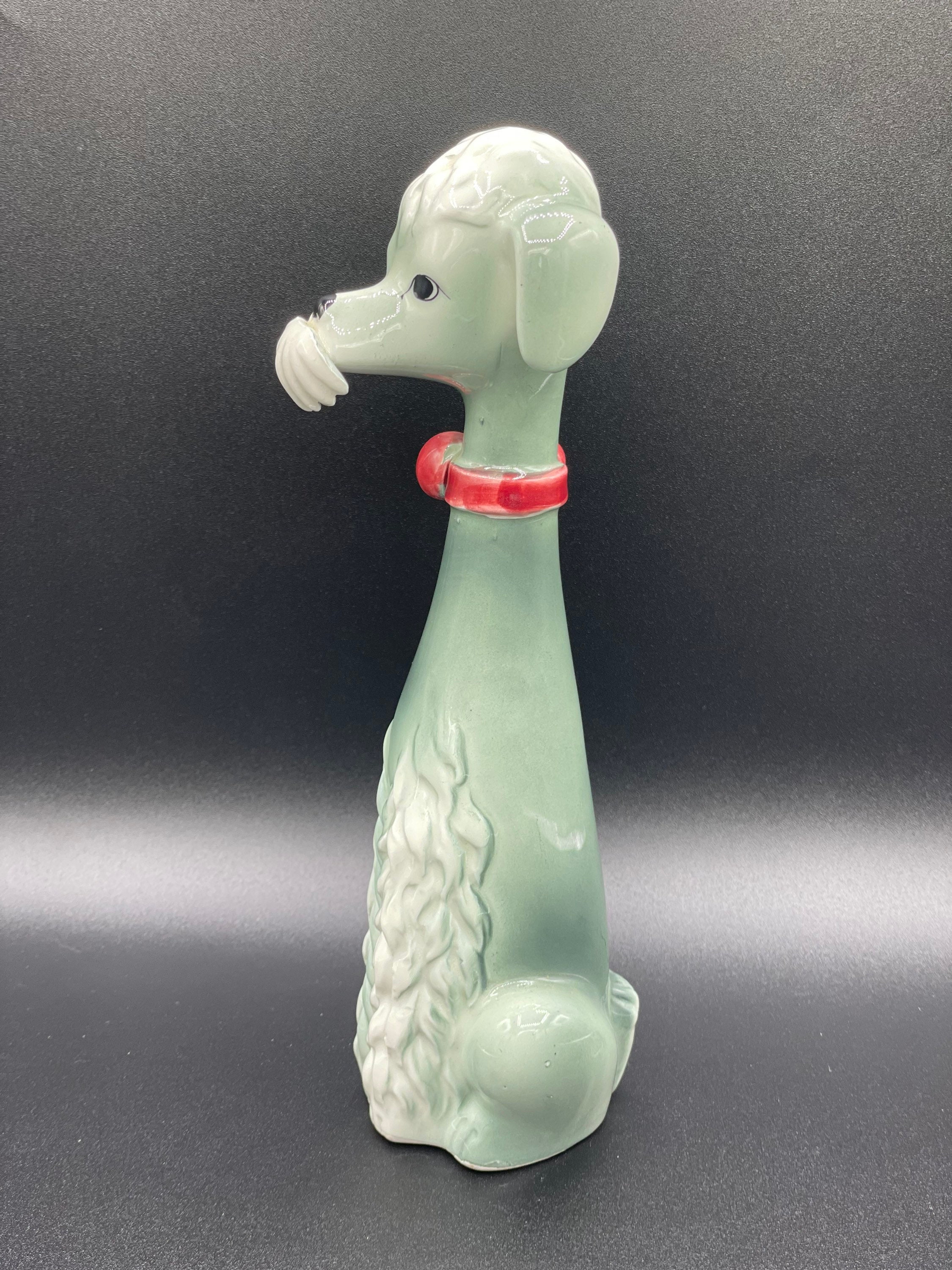 Vintage Made in Japan Ceramic Dog Figurine – Poodle Design, Pastel ...