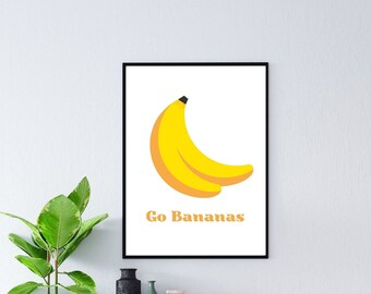 Go Bananas Print - Etsy