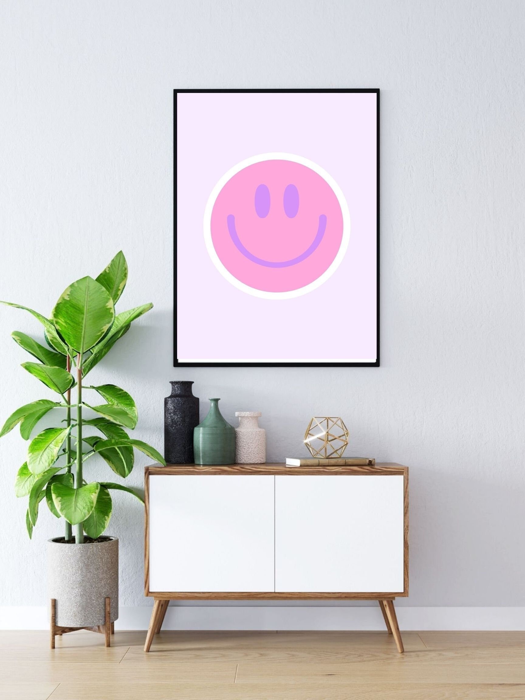 Smiley Face PDF - Pink - Etsy